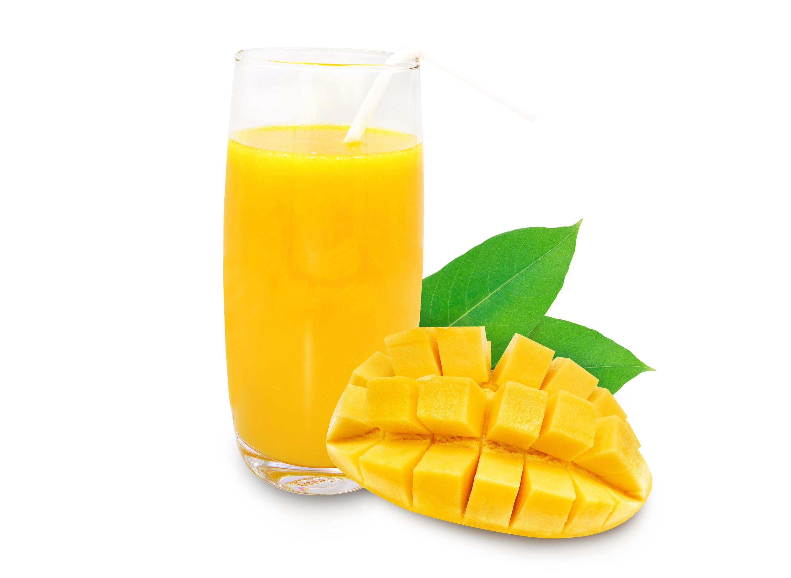 Mango Juice Glass With Mango Mango Juice Glass With Mango