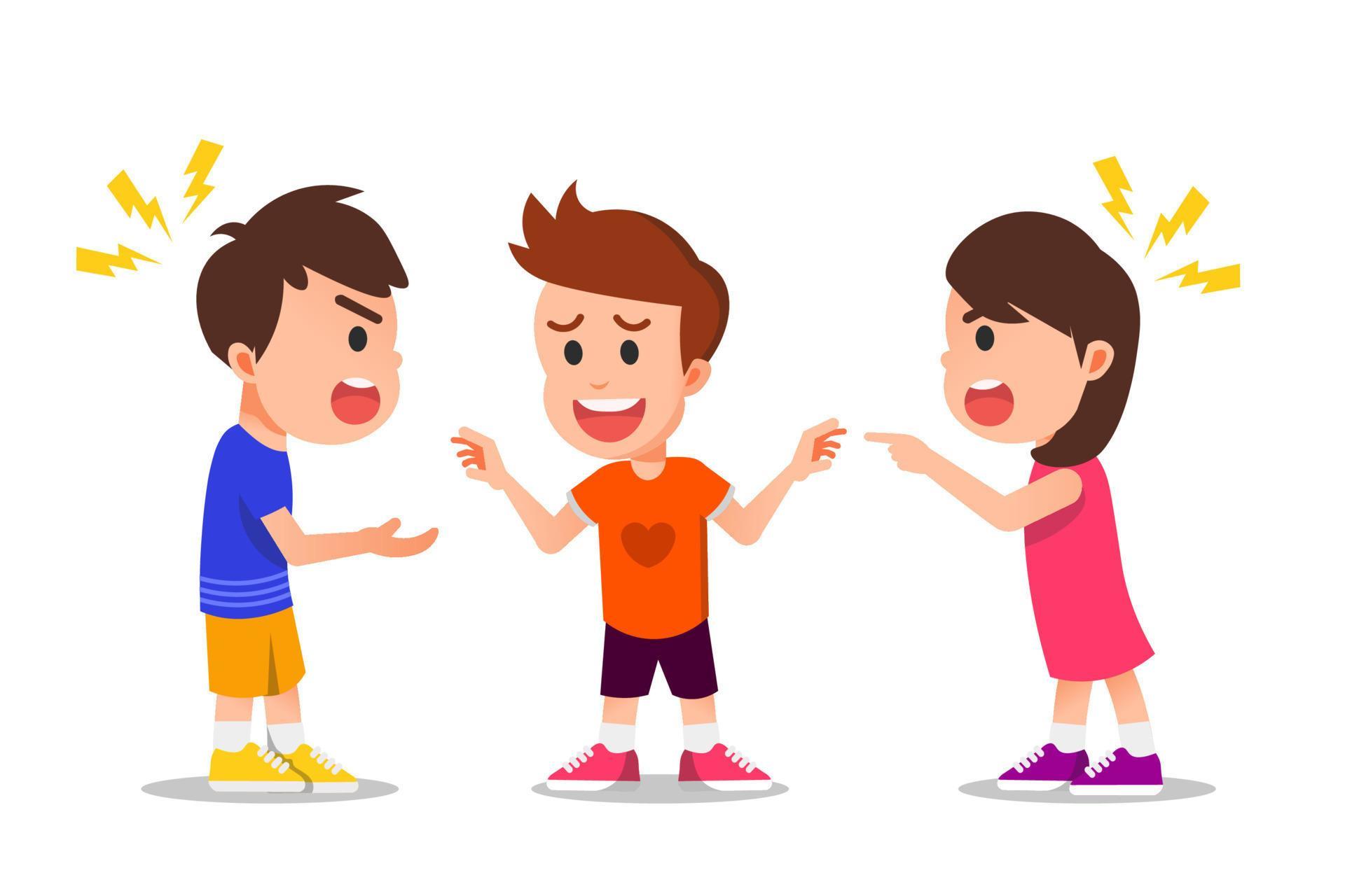 un niño tratando de detener la pelea entre sus dos amigos 8926646 ... un niño tratando de detener la pelea entre sus dos amigos 8926646 ...