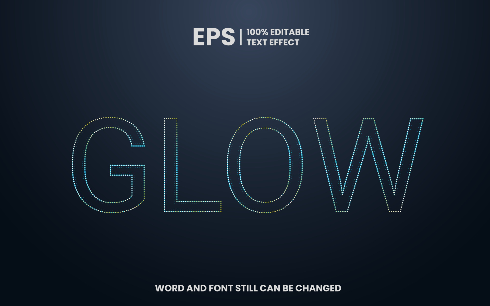 Glow Editable Text Effect 8932611 Vector Art At Vecteezy
