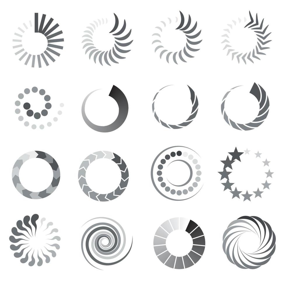 Loading icons set, simple style 8942115 Vector Art at Vecteezy