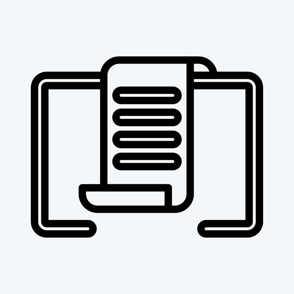 Icon Strategy Suitable For Branding Symbol Line Style Simple Design