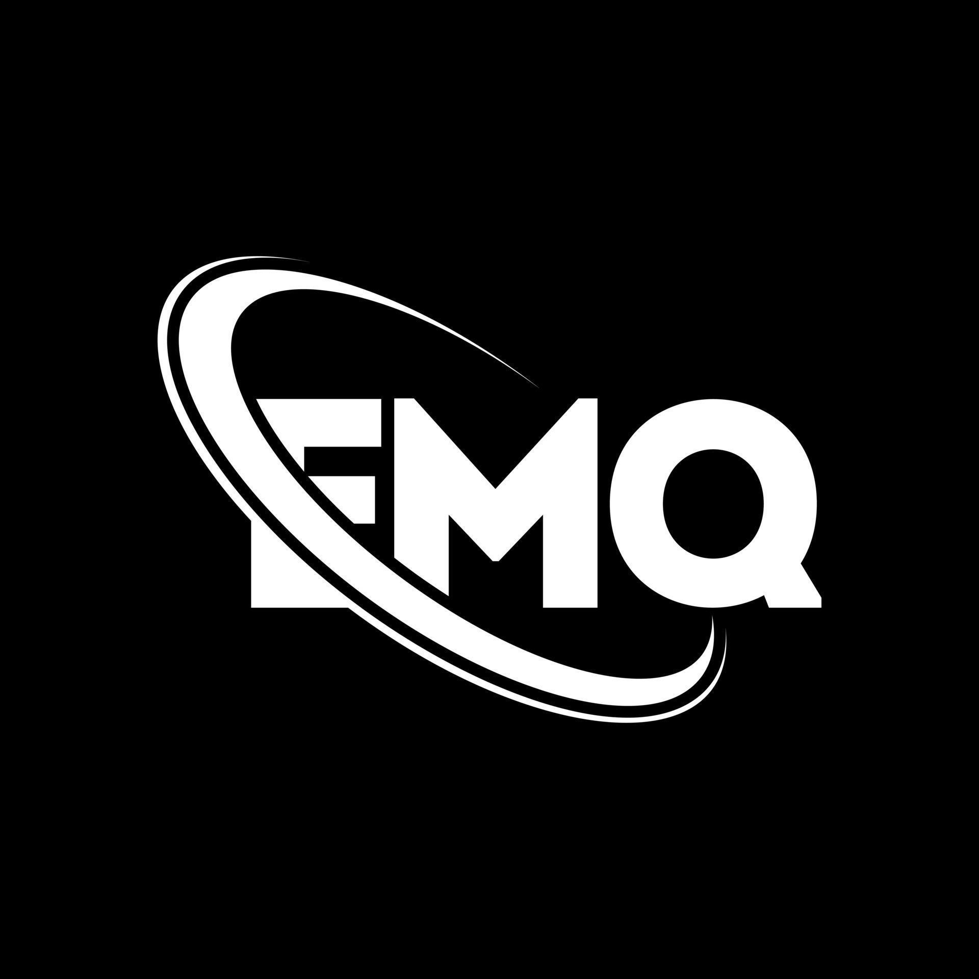 EMQ logo. EMQ letter. EMQ letter logo design. Initials EMQ logo linked with circle and uppercase ...