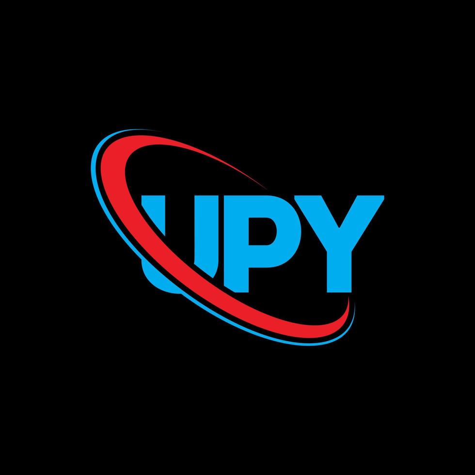 logotipo upy. letra upy. diseño de logotipo de letra upy. logotipo de upy de iniciales vinculado ...