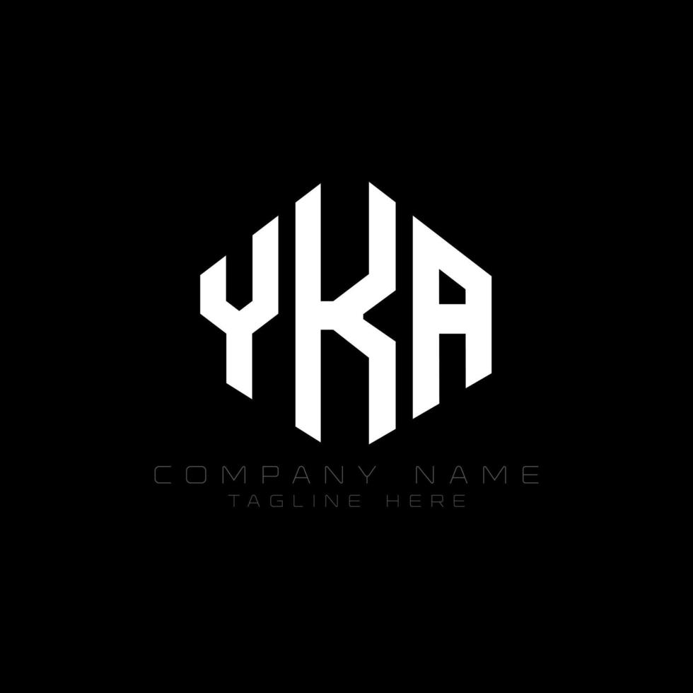 diseño de logotipo de letra yka con forma de polígono. yka polígono y diseño de logotipo en ...