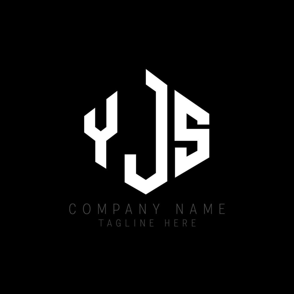 YJS letter logo design with polygon shape. YJS polygon and cube shape logo design. YJS hexagon ...