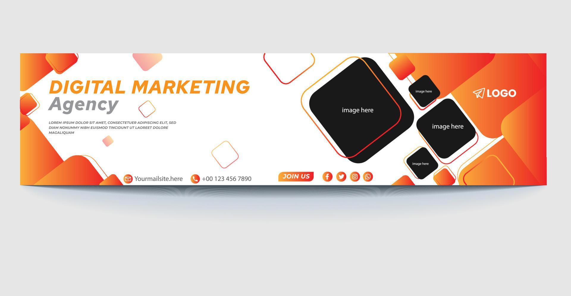 Linkedin banner design template 8954012 Vector Art at Vecteezy