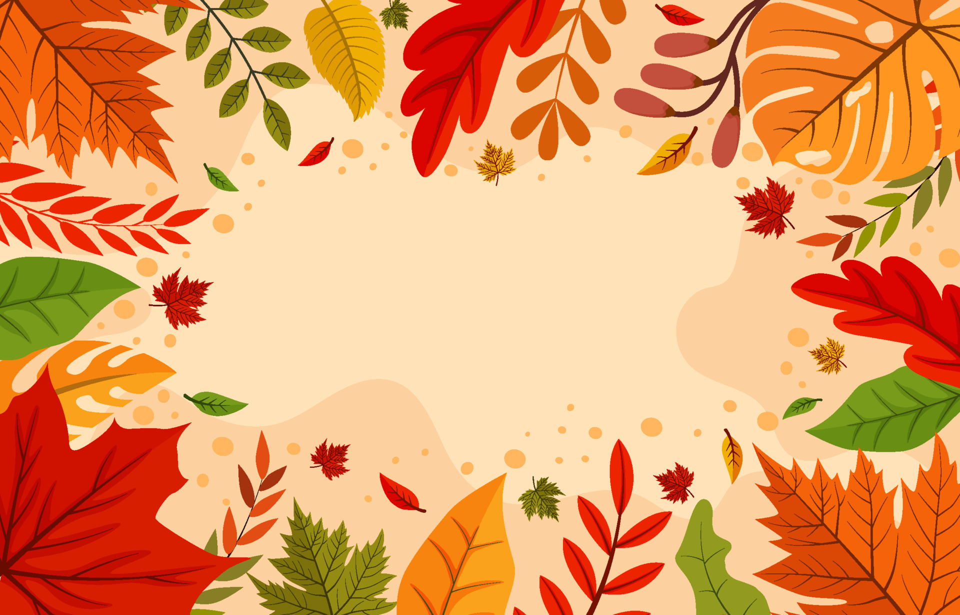 Fallen Leaves Background 8958201 Vector Art at Vecteezy