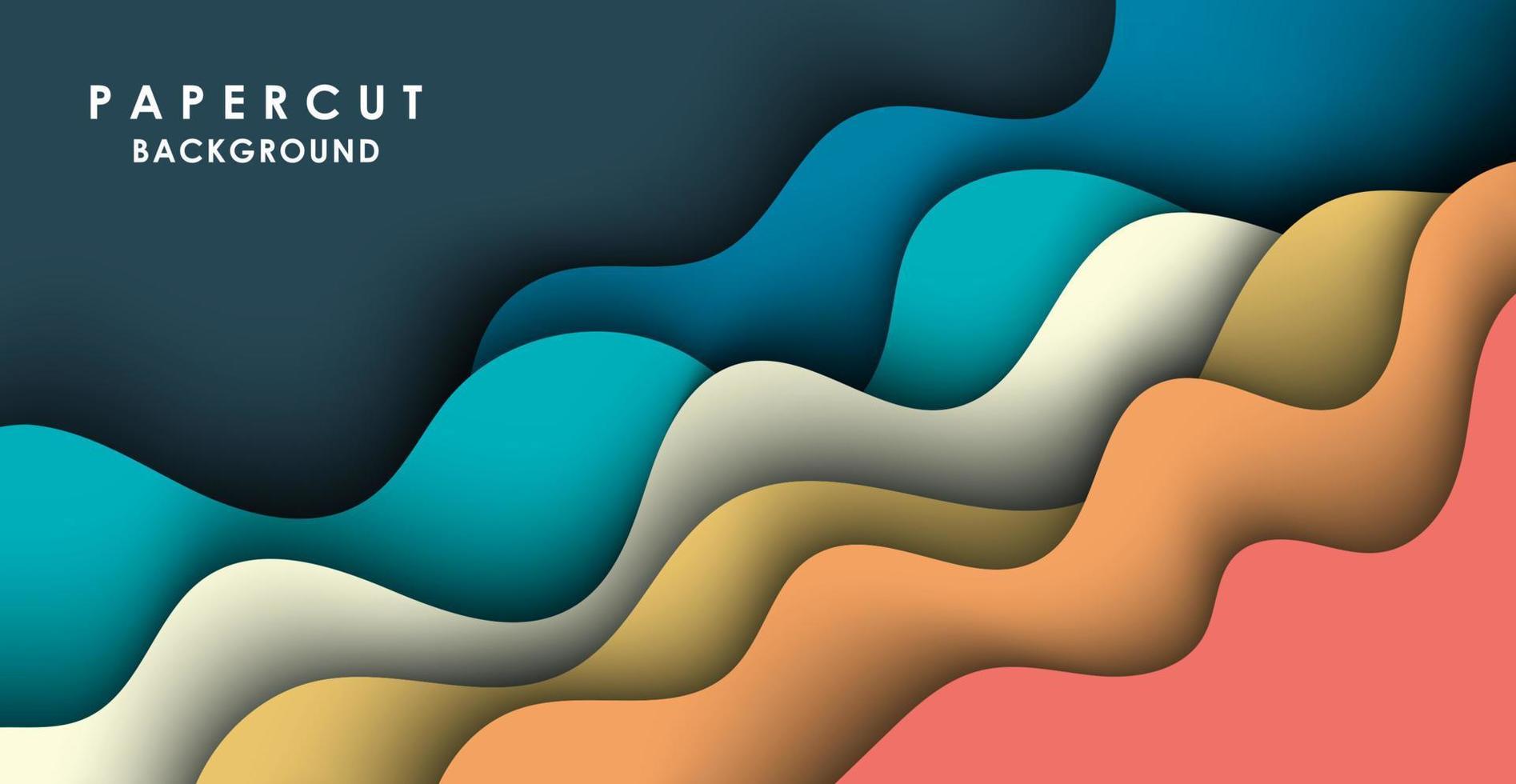 Multi layers soft colorful texture 3D papercut layers in gradient ... Multi layers soft colorful texture 3D papercut layers in gradient ...