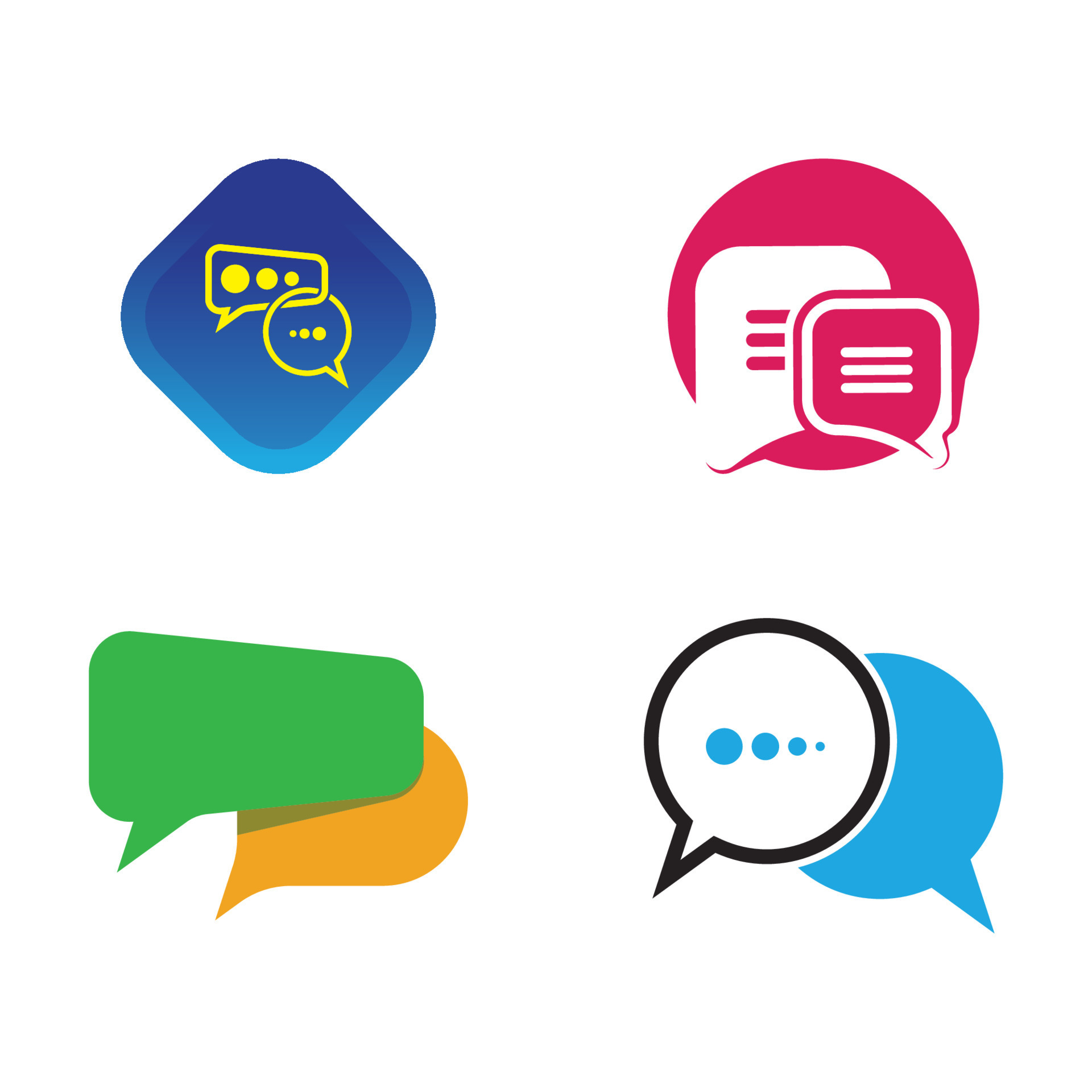 Speech bubble icon vector illustration 8961684 Vector Art at Vecteezy