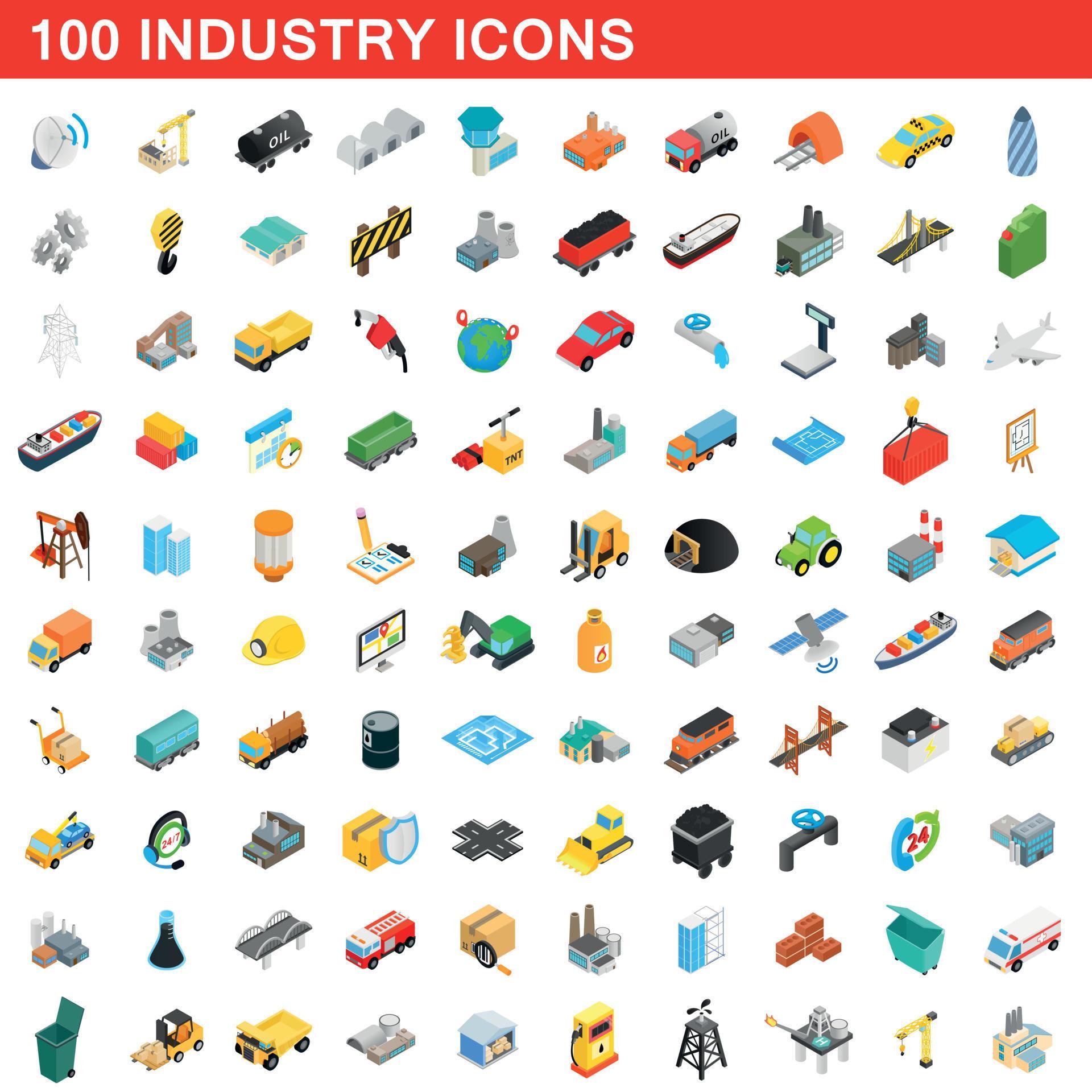 100 industry icons set, isometric 3d style 8967051 Vector Art at Vecteezy 100 industry icons set, isometric 3d style 8967051 Vector Art at Vecteezy