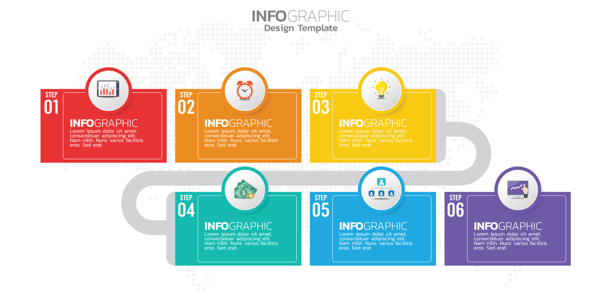 Infographic timeline elements for content, diagram, flowchart, steps ...