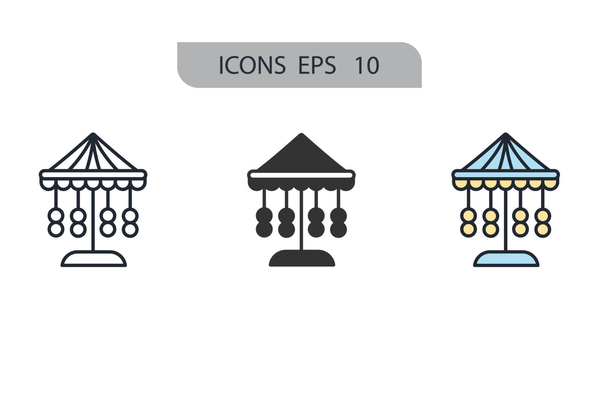 carousel icons symbol vector elements for infographic web 8974254 ...
