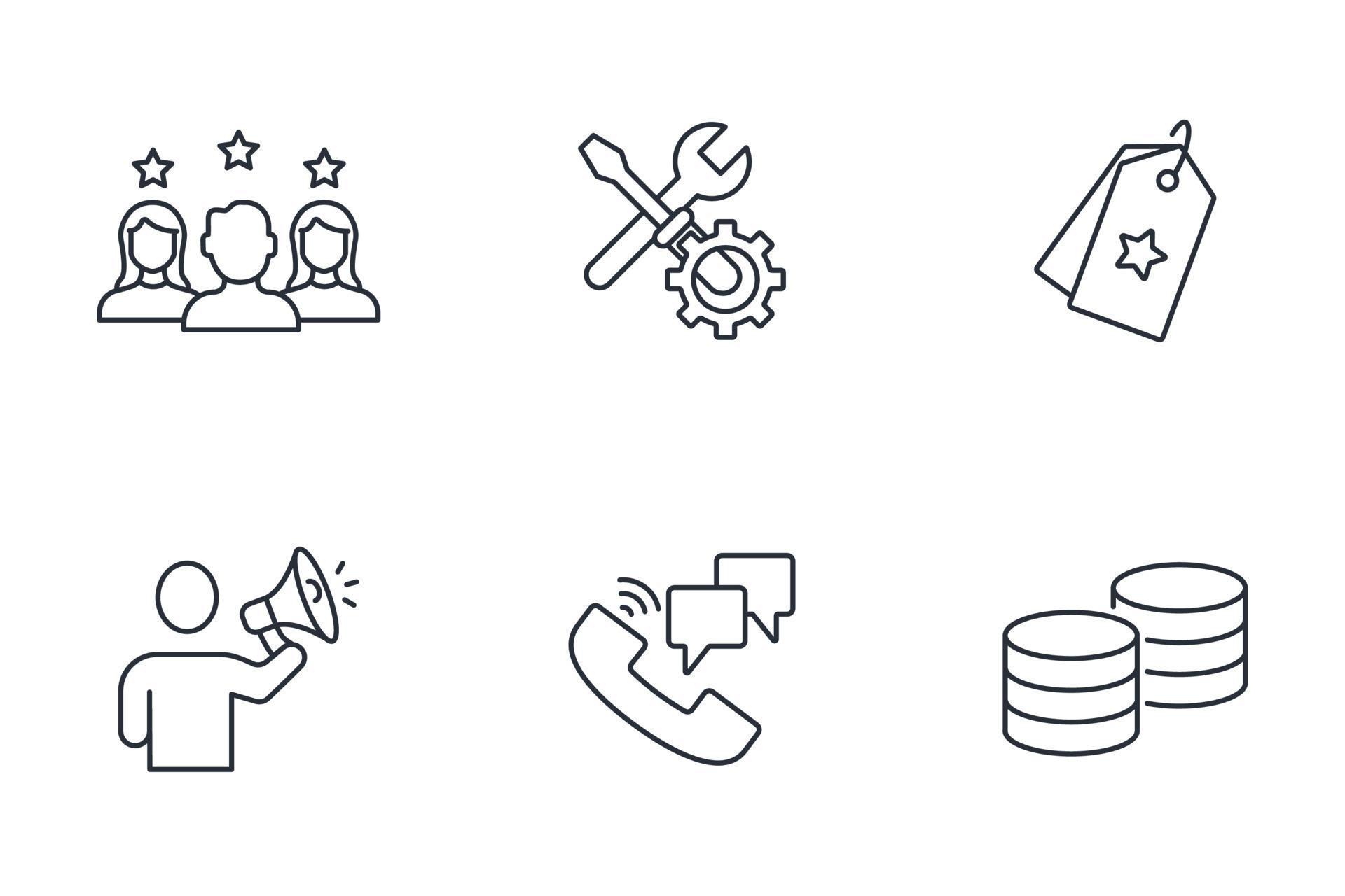 Customer relationship management icons set . Customer relationship ... Customer relationship management icons set . Customer relationship ...