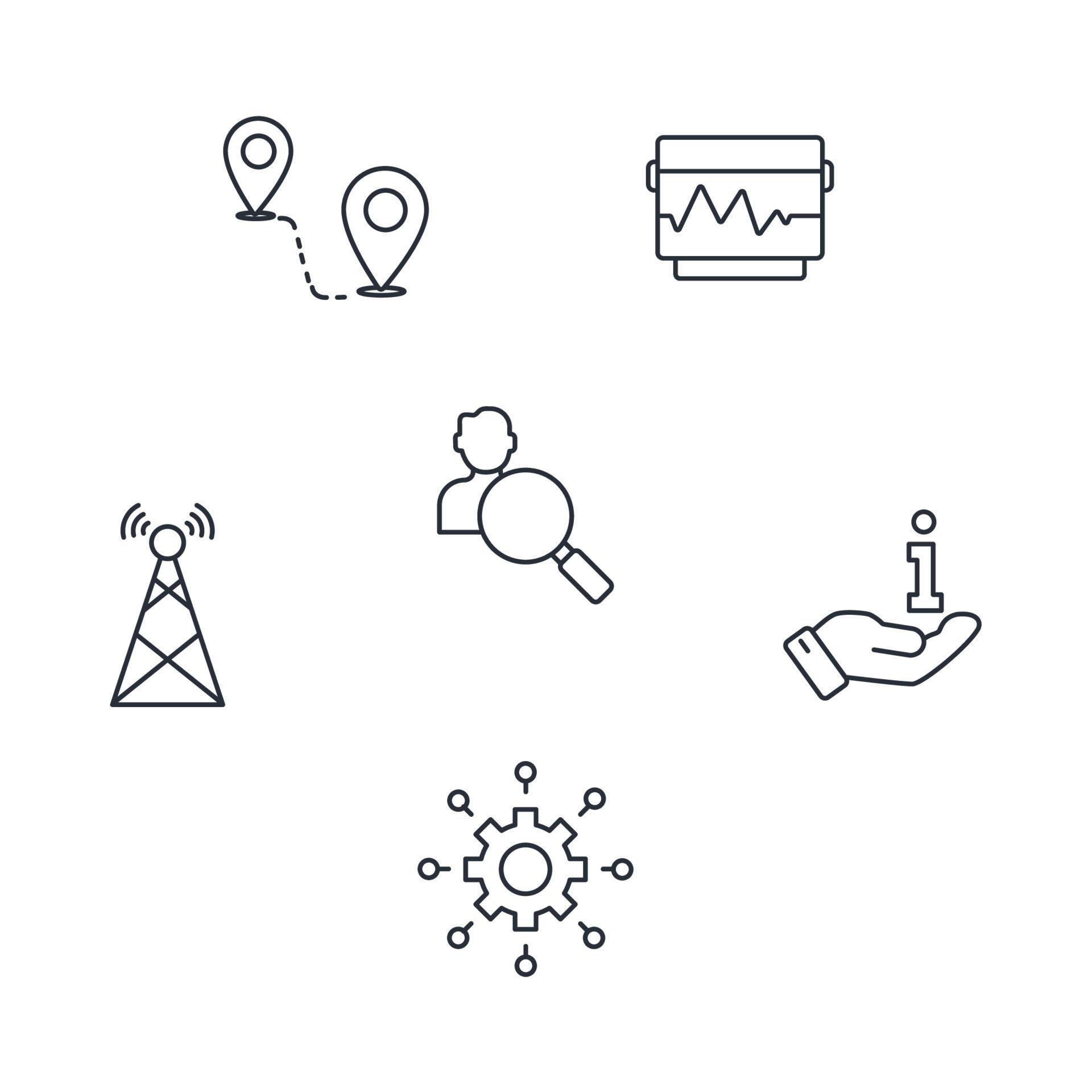 Rfid Radio Frequency Identification Icons Set Rfid Radio Frequency Identification Pack