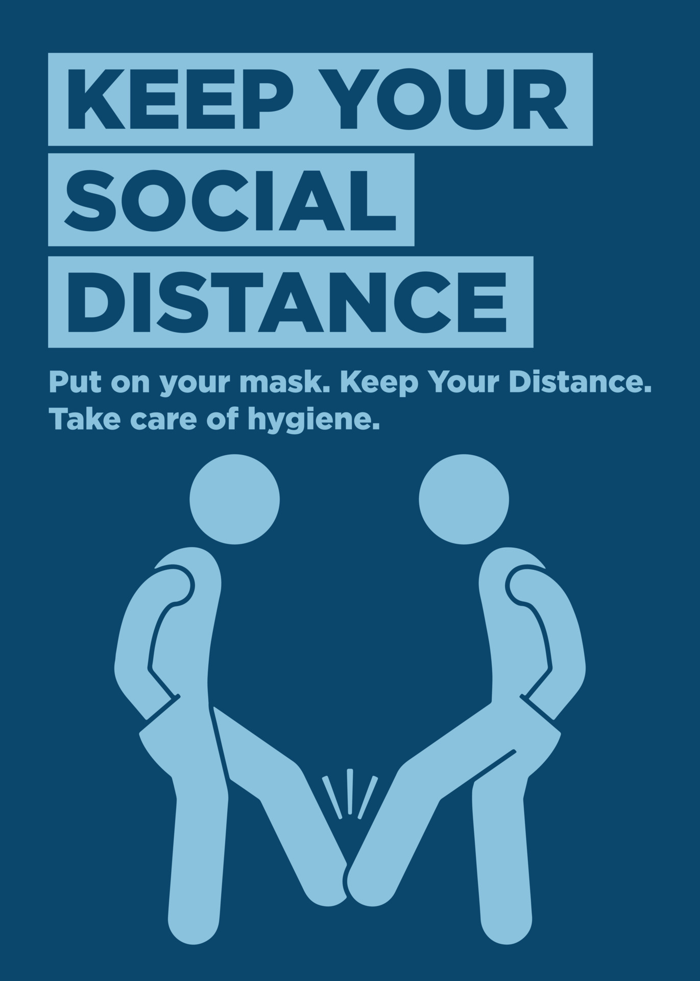 Keep Your Social Distance Poster 8975398 Vector Art at Vecteezy