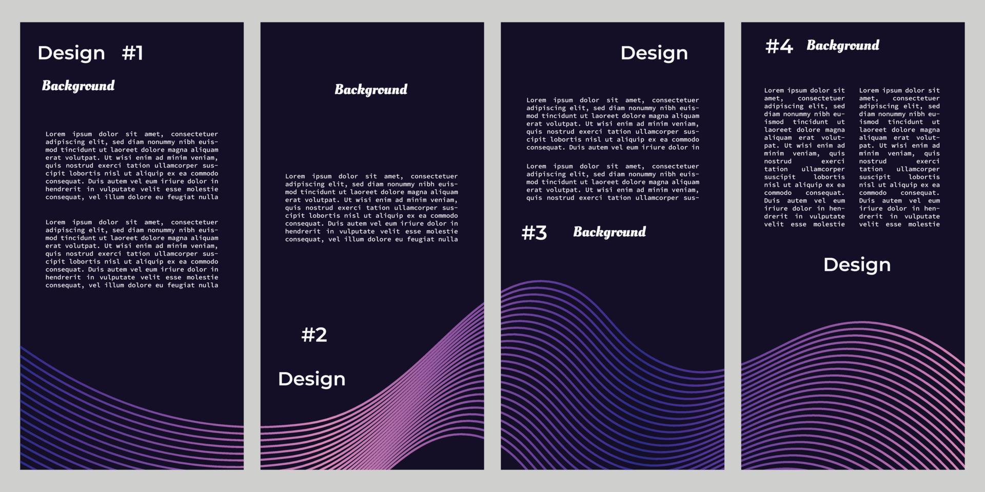 Wavy thin line string background template copy space for brochure ...