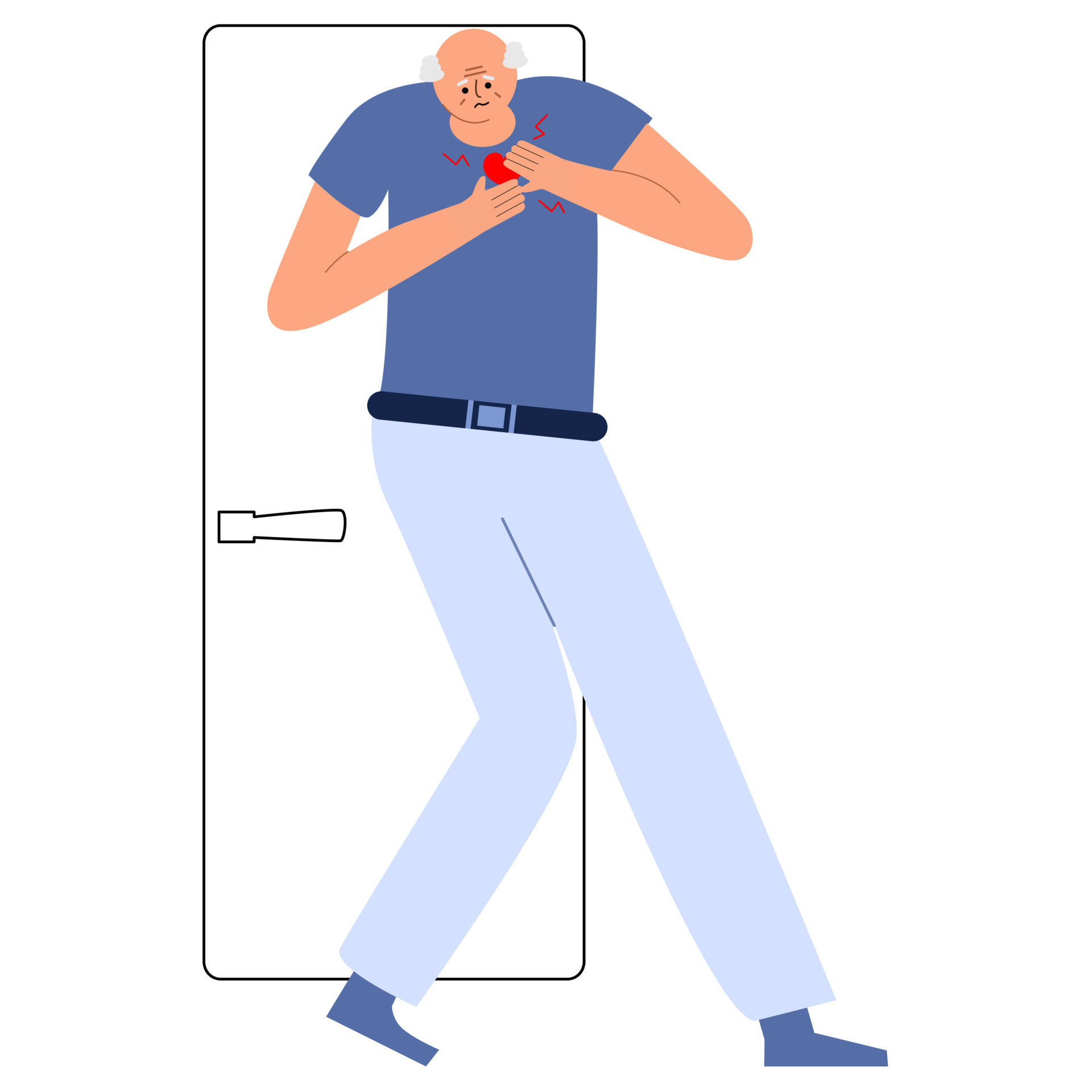 Preinfarction Syndrome An Elderly Gray haired Man Has A Sharp Pain In preinfarction-syndrome-an-elderly-gray-haired-man-has-a-sharp-pain-in