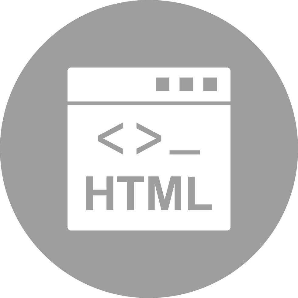 HTML Circle Background Icon 8980777 Vector Art at Vecteezy