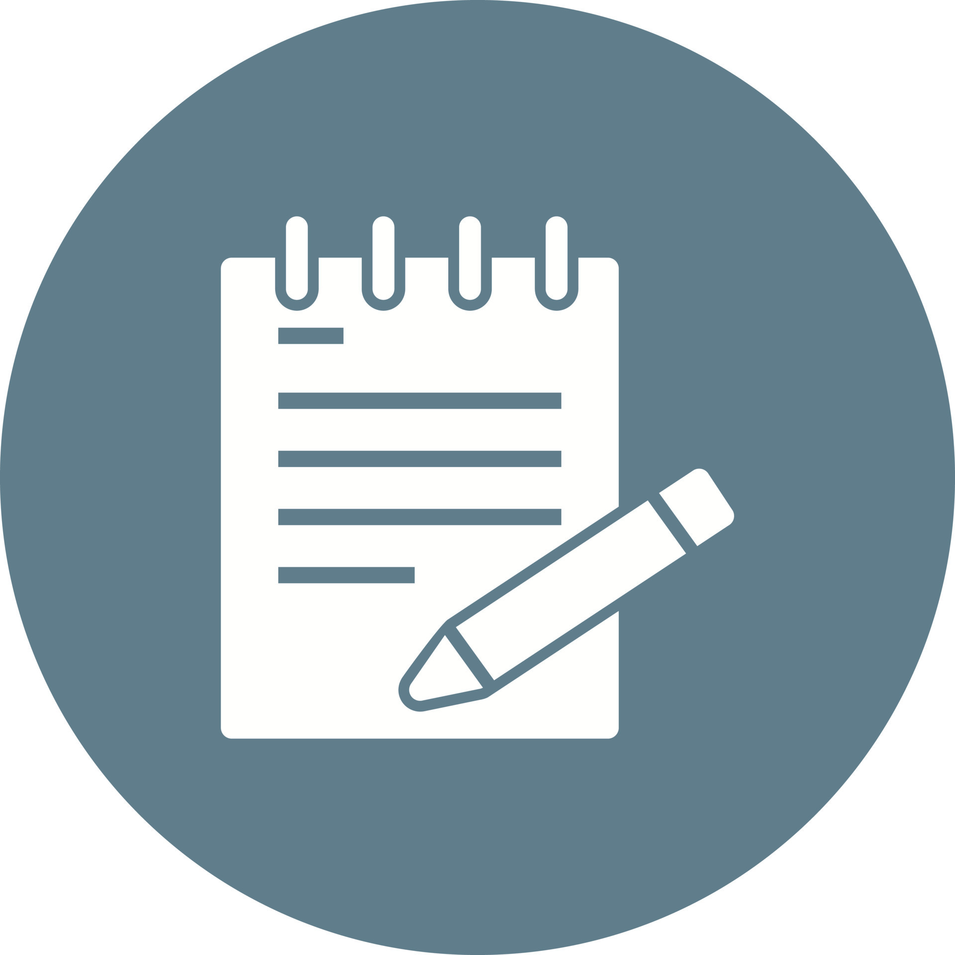 Write Notes Circle Background Icon 8982534 Vector Art at Vecteezy