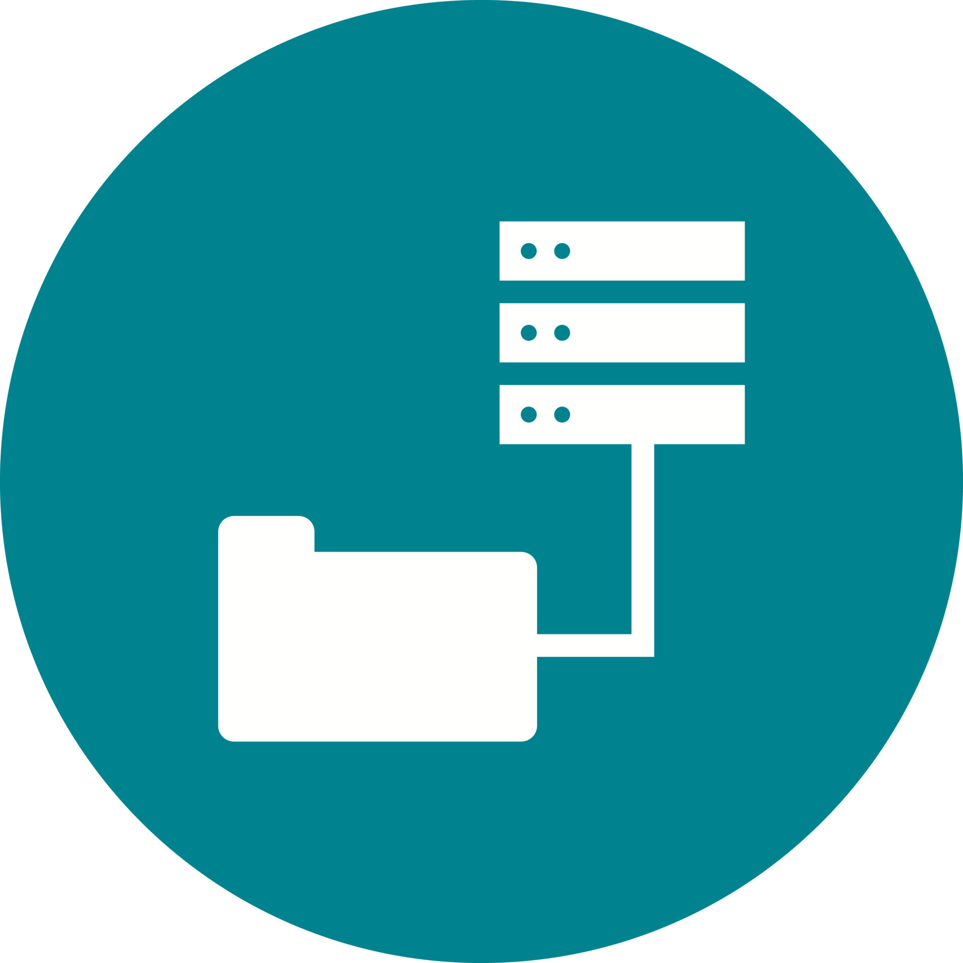 Data Access from Folders Circle Background Icon 8983281 Vector Art at ...