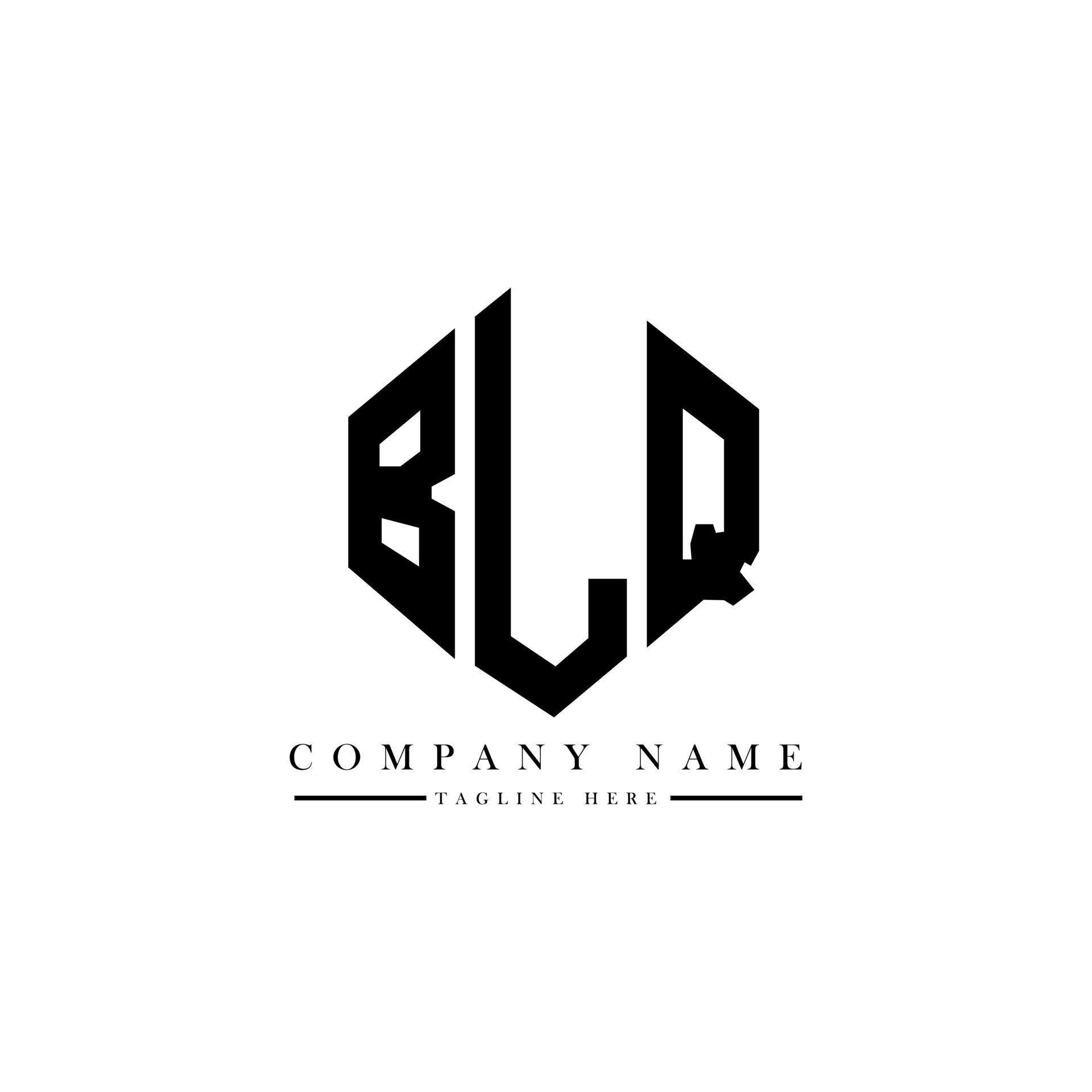 diseño de logotipo de letra blq con forma de polígono. diseño de ... diseño de logotipo de letra blq con forma de polígono. diseño de ...