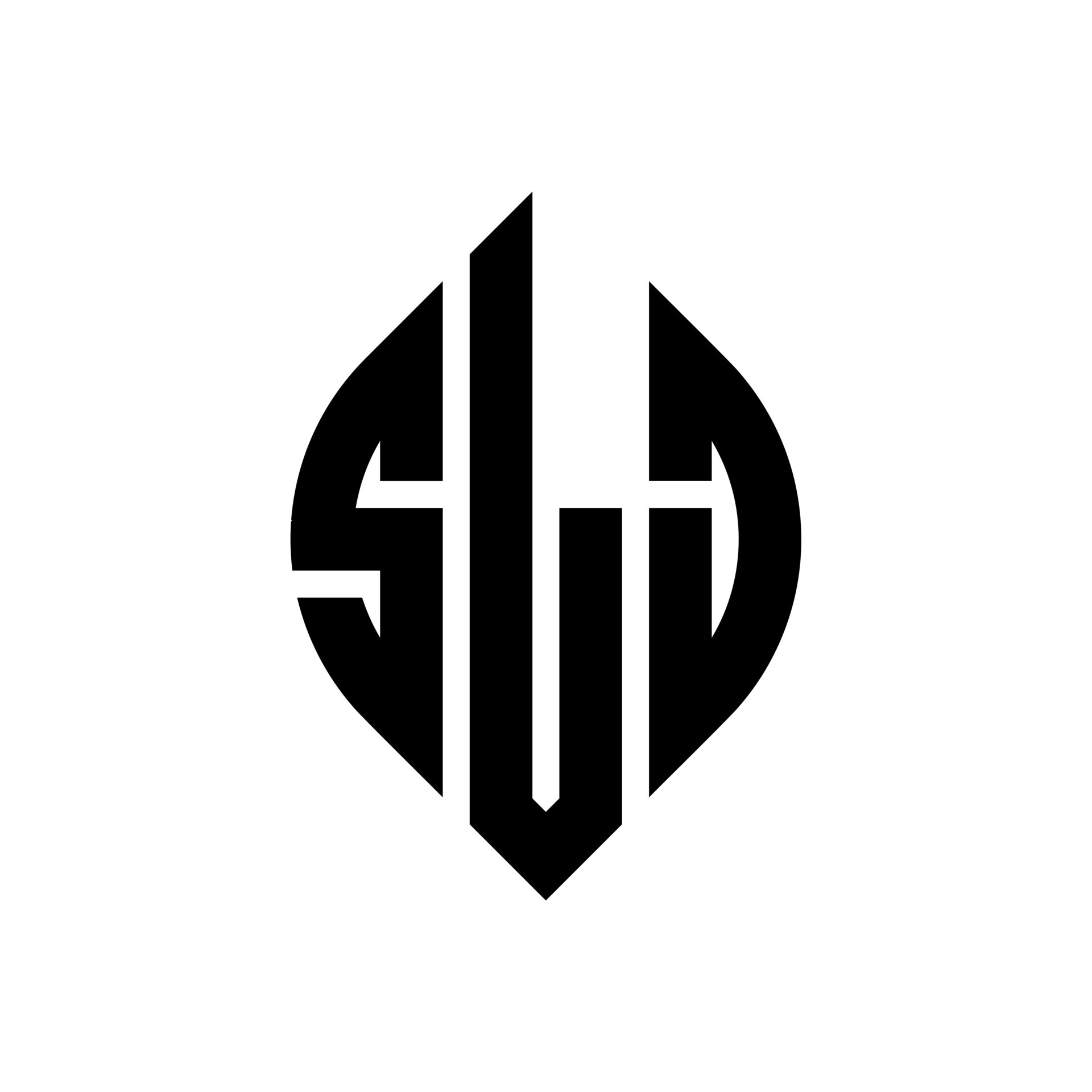 diseño de logotipo de letra de círculo slj con forma de círculo y elipse. letras de elipse slj ...
