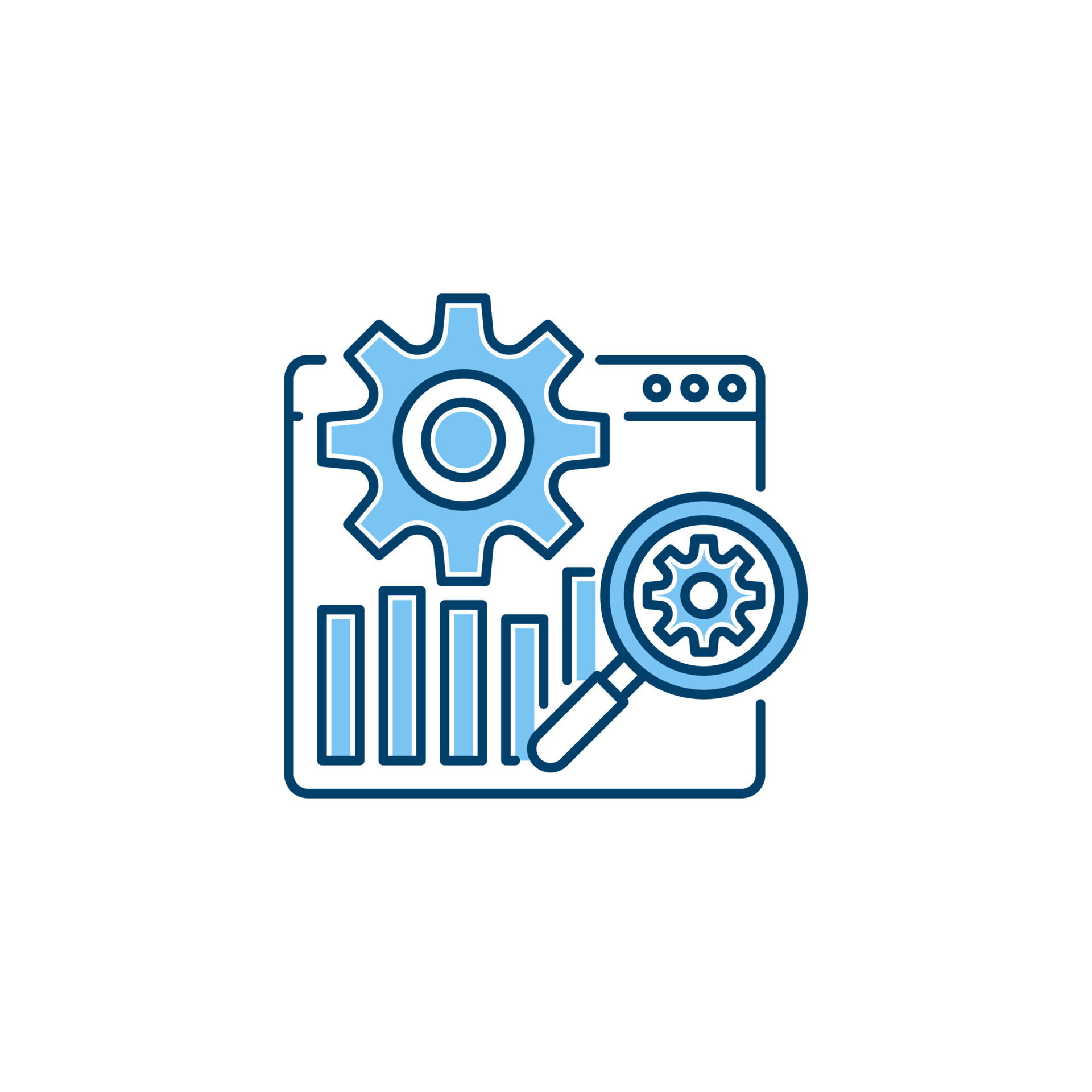 Website optimization line icon. linear style sign for mobile concept ...