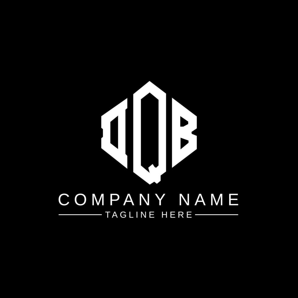 Dqb Letter Logo Design With Polygon Shape Dqb Polygon And Cube Shape Logo Design Dqb Hexagon