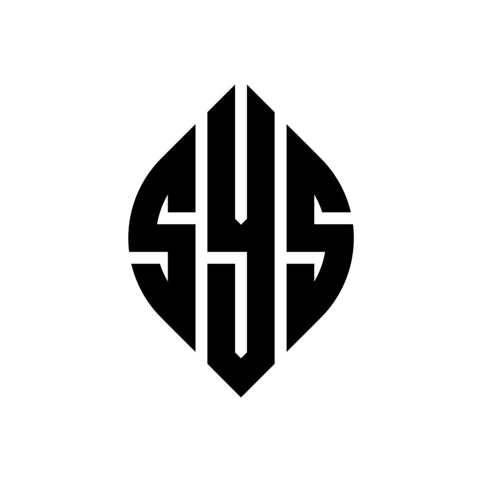 diseño de logotipo de letra circular sys con forma de círculo y elipse ... diseño de logotipo de letra circular sys con forma de círculo y elipse ...