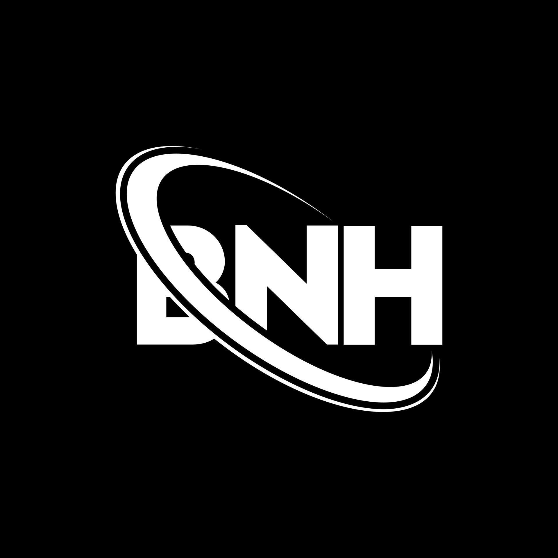 logotipo de bnh. carta bnh. diseño del logotipo de la letra bnh. Logotipo de iniciales bnh ...