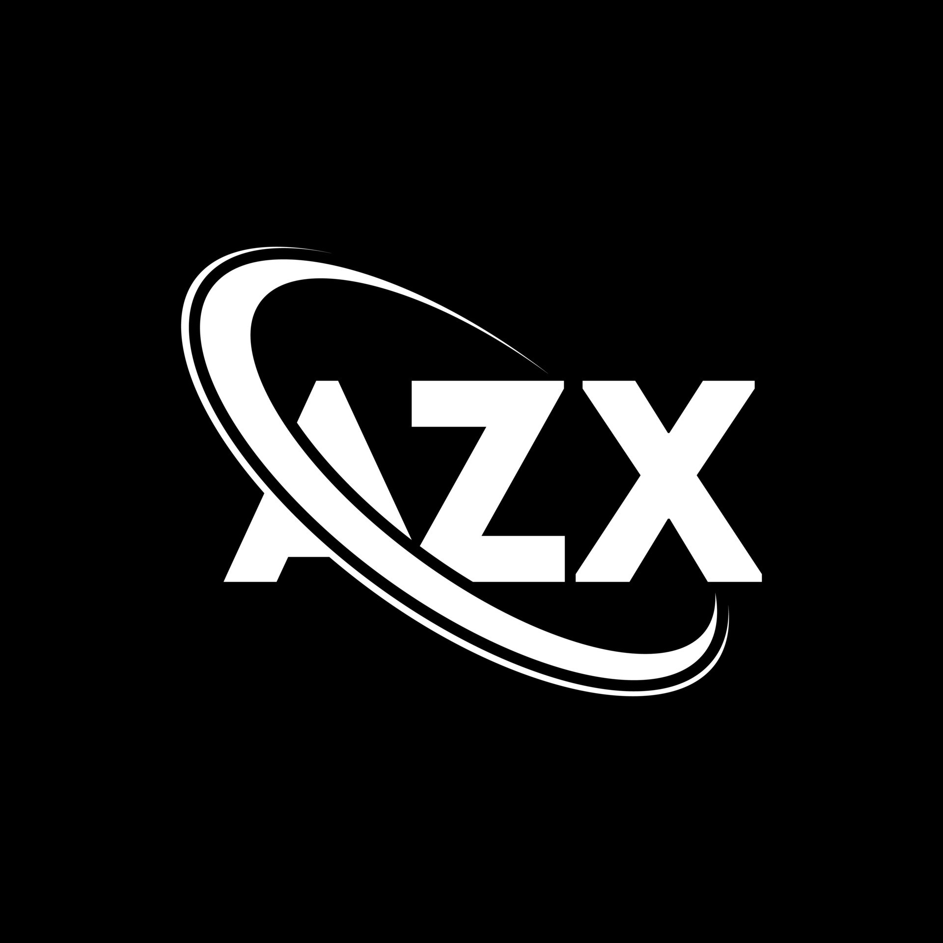 logotipo de azx. letra azx. diseño del logotipo de la letra azx. logotipo de iniciales azx ...