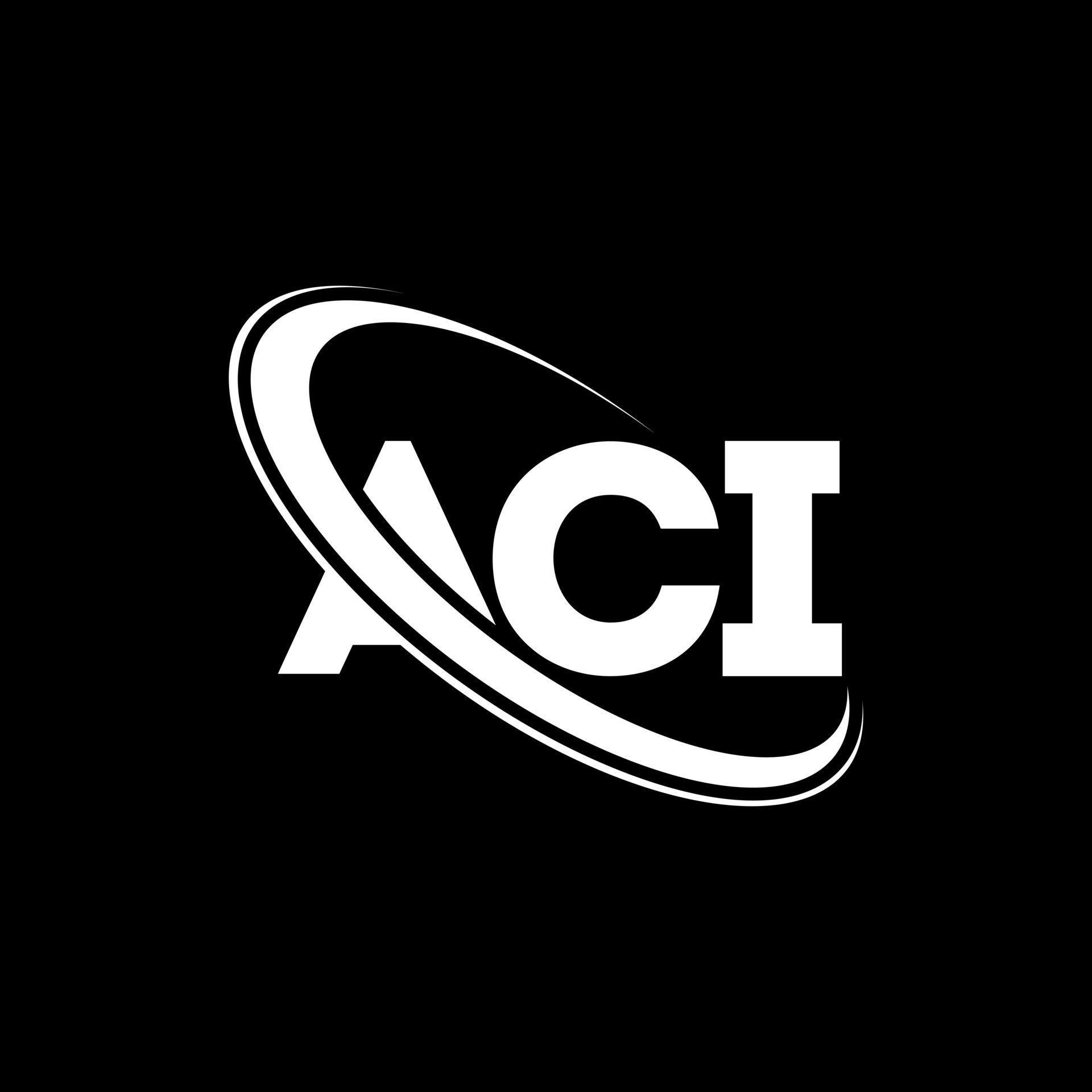 Aci Logo Aci Letter Aci Letter Logo Design Intitials Aci Logo Linked With Circle And