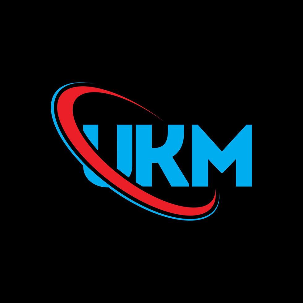 logotipo de ukm. carta ukm. diseño del logotipo de la letra ukm. logotipo de las iniciales ukm ...