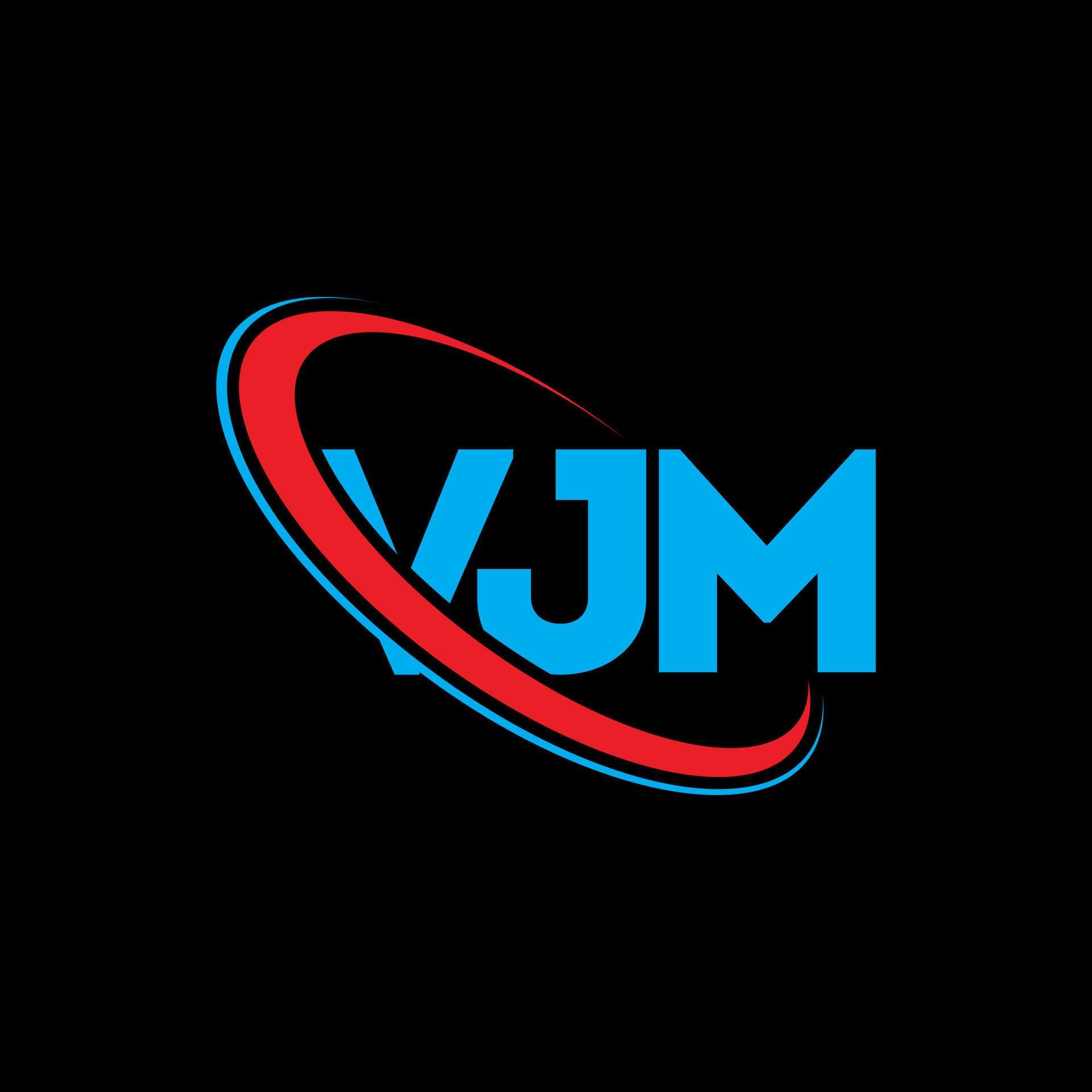 logotipo de vjm. carta vjm. diseño del logotipo de la letra vjm. logotipo de iniciales vjm ...