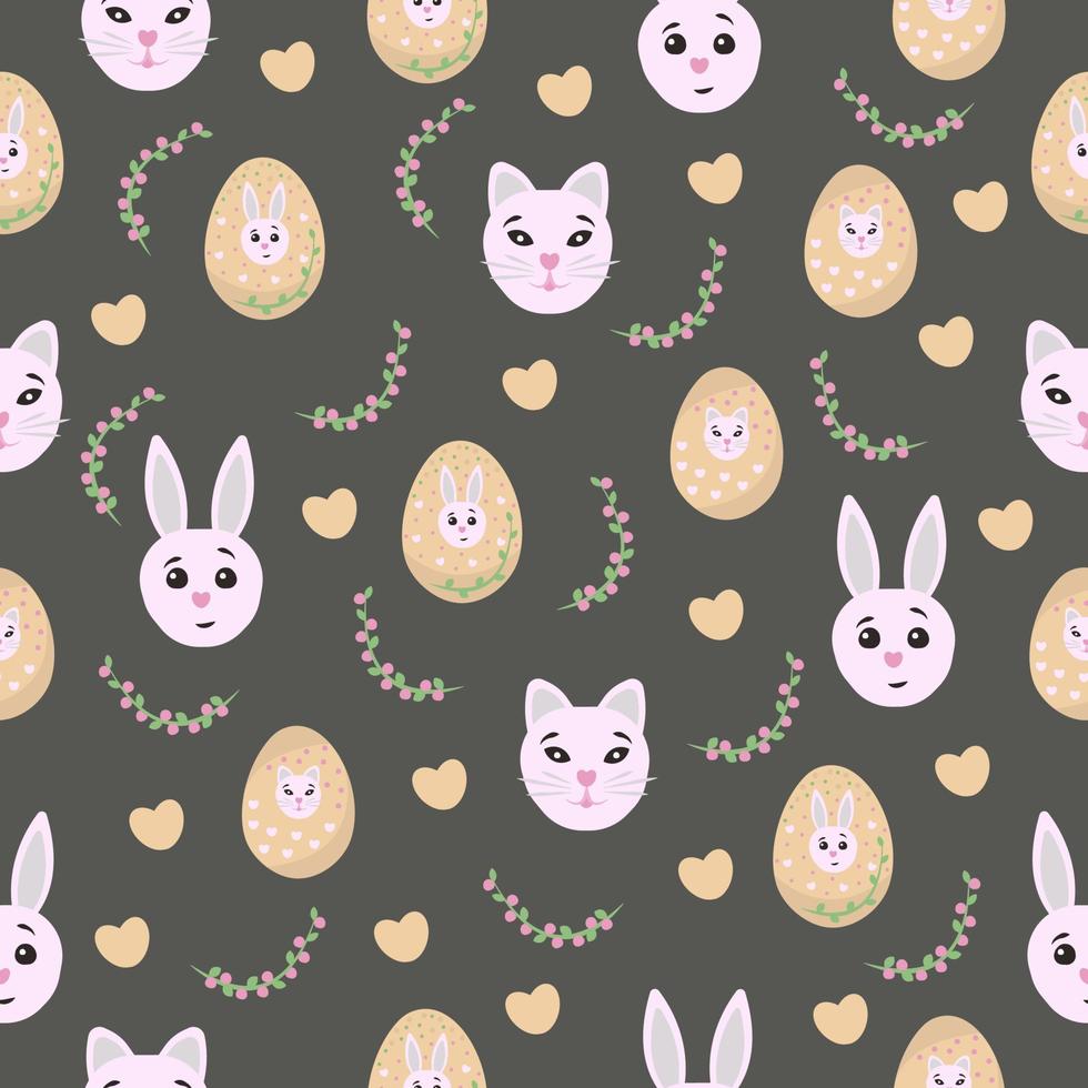 Cute Easter seamless pattern 9007466 Vector Art at Vecteezy