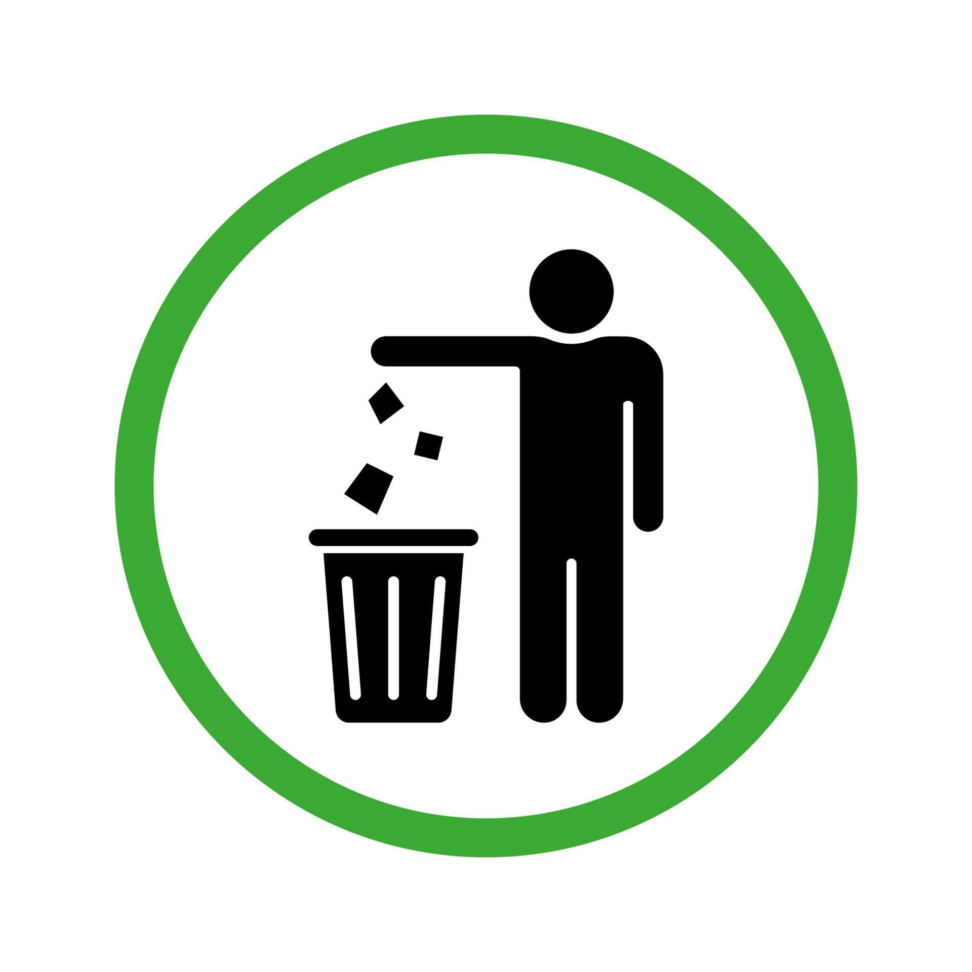 Throw Litter In Bin Silhouette Green Icon Disposal Waste Glyph throw-litter-in-bin-silhouette-green-icon-disposal-waste-glyph