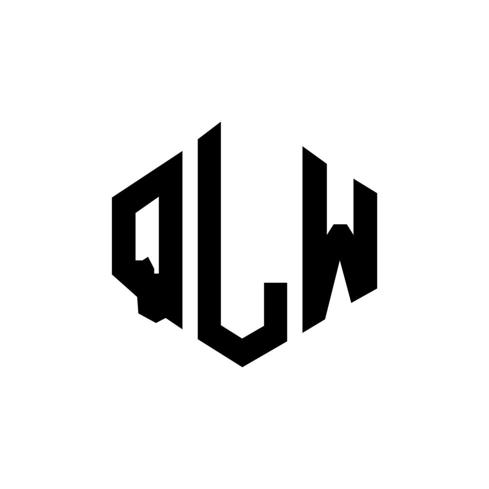 Qlw Letter Logo Design With Polygon Shape Qlw Polygon And Cube Shape
