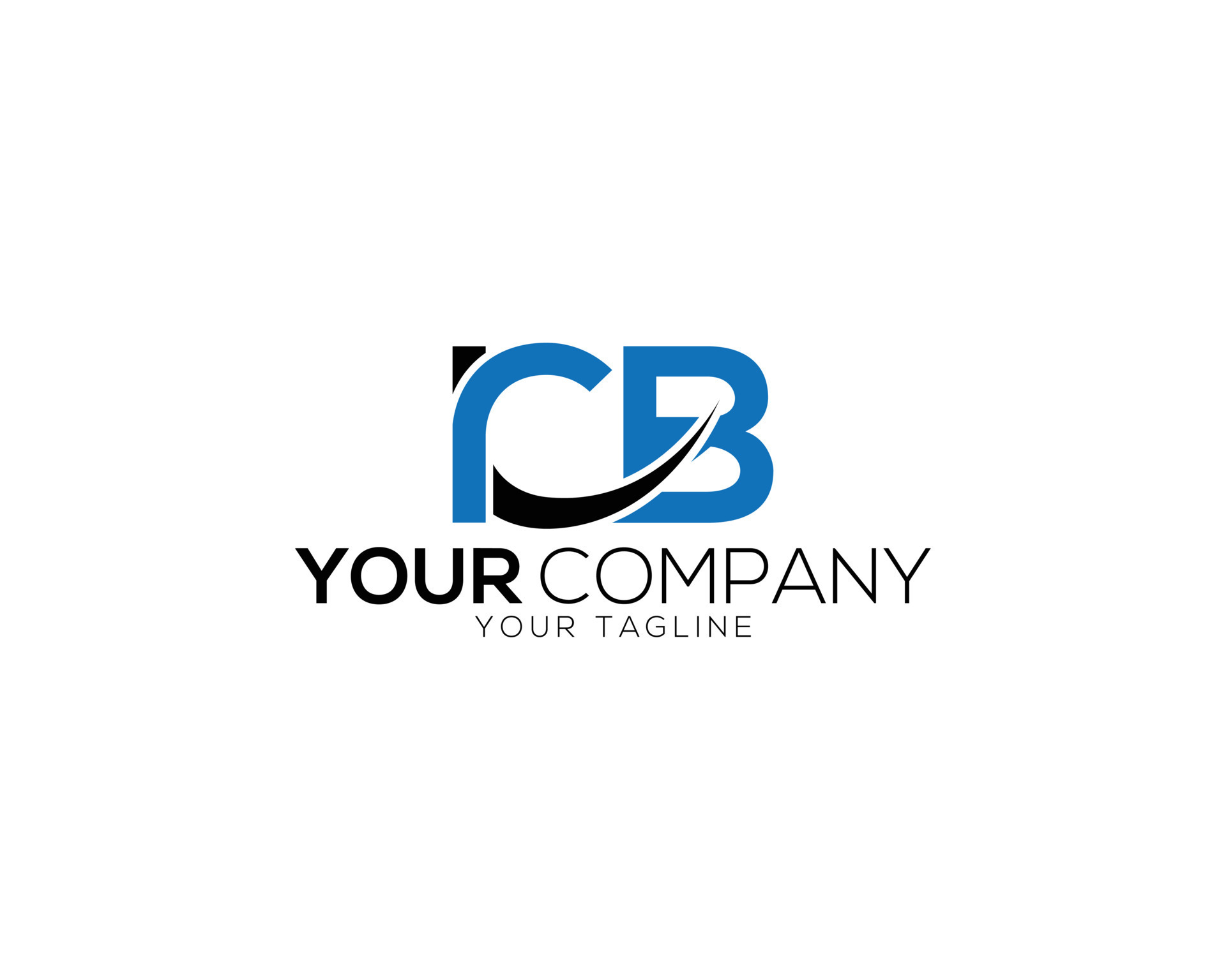 Icb Modern Letter Logo Icon Design Vector Symbol Illustration 9012713