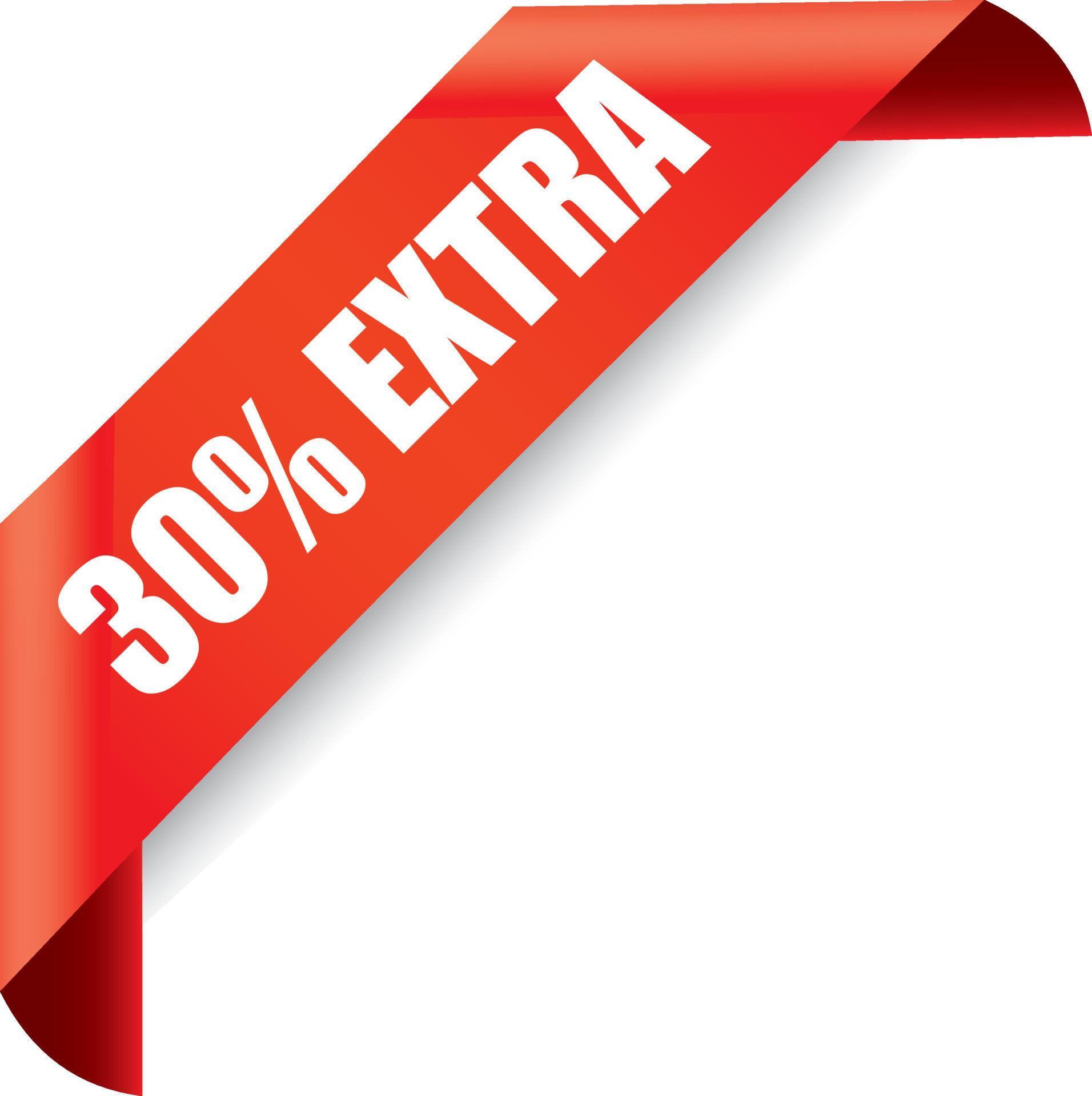 30 Percentage EXTRA vector illustration 9013940 Vector Art at Vecteezy