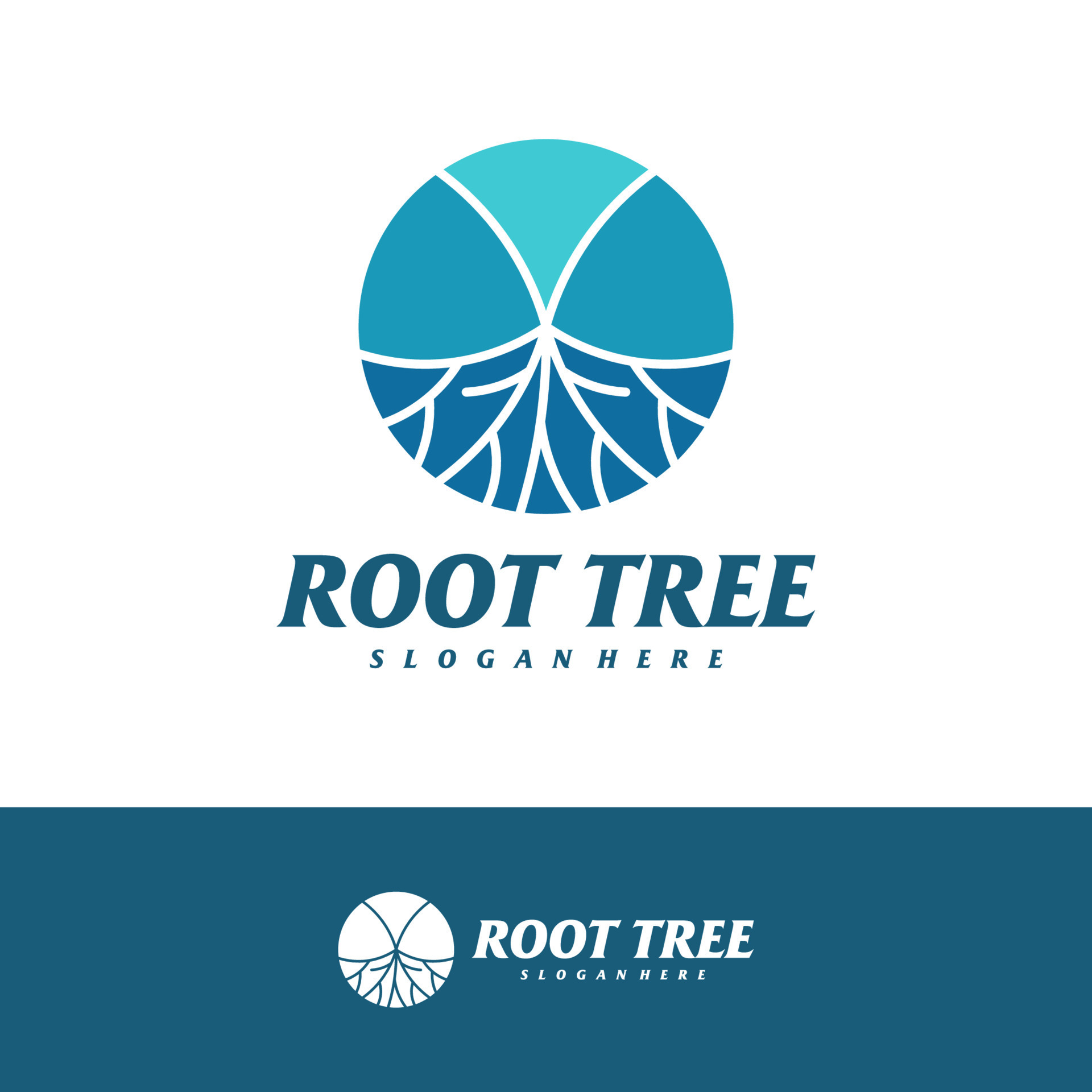 Tree Root logo design vector template, Tree logo concepts illustration. 9014804 Vector Art at ...