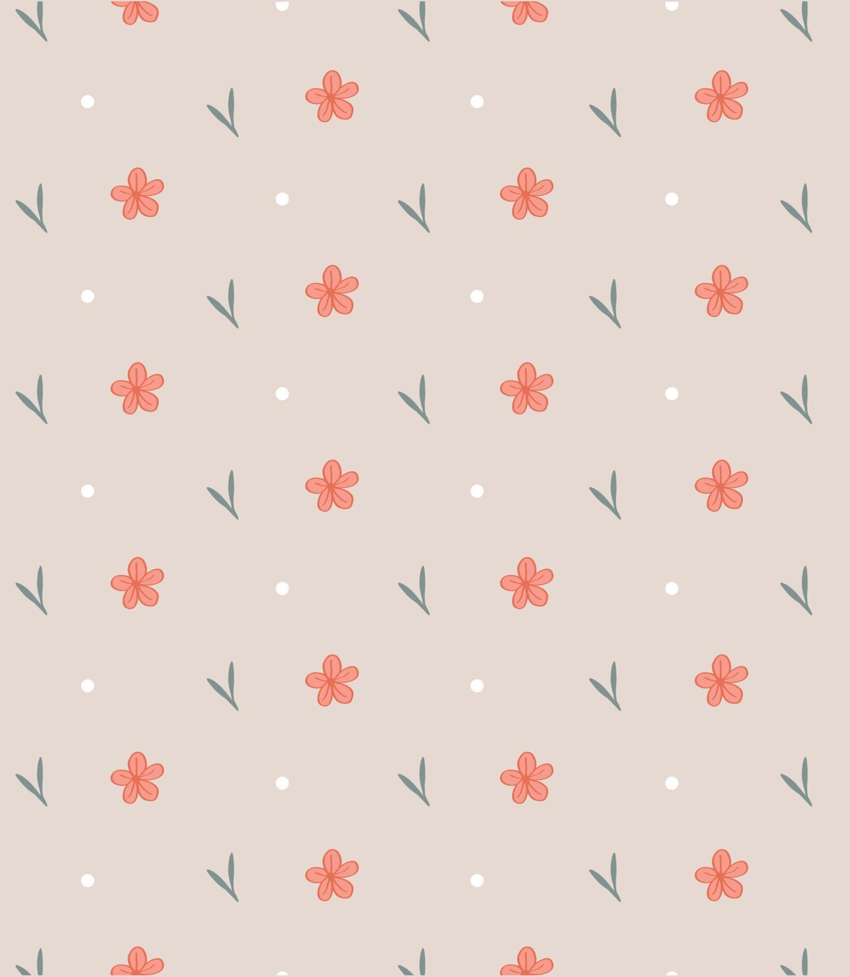 Modern style seamless floral pattern, light simple background. 9016518 ...