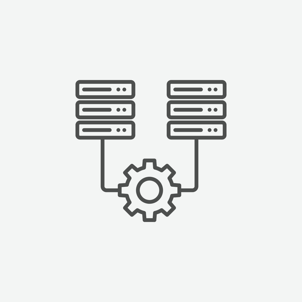 Data integrated vector icon. Vector illustration database sign symbol ... Data integrated vector icon. Vector illustration database sign symbol ...