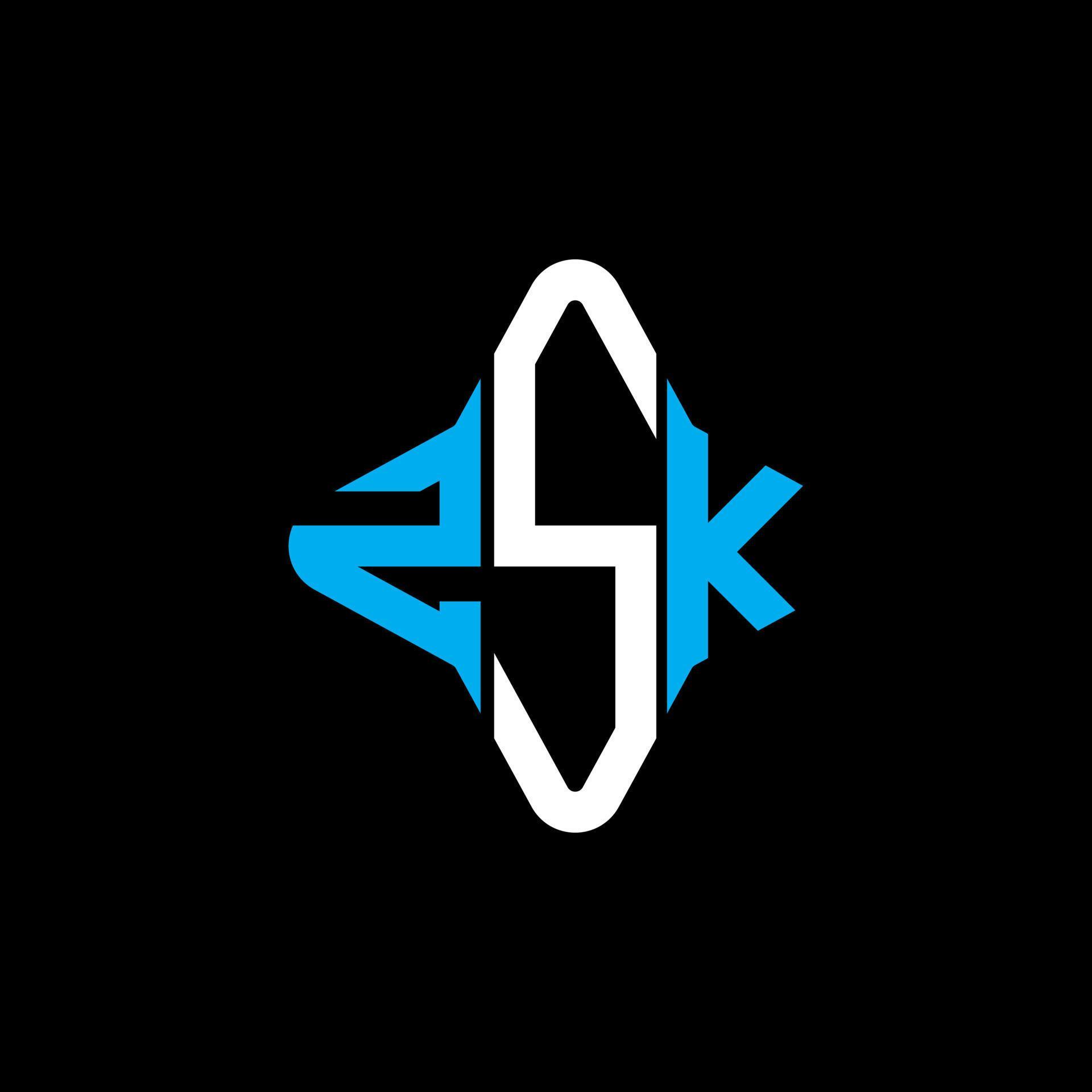 ZSK letter logo creative design with vector graphic 9016584 Vector Art at Vecteezy