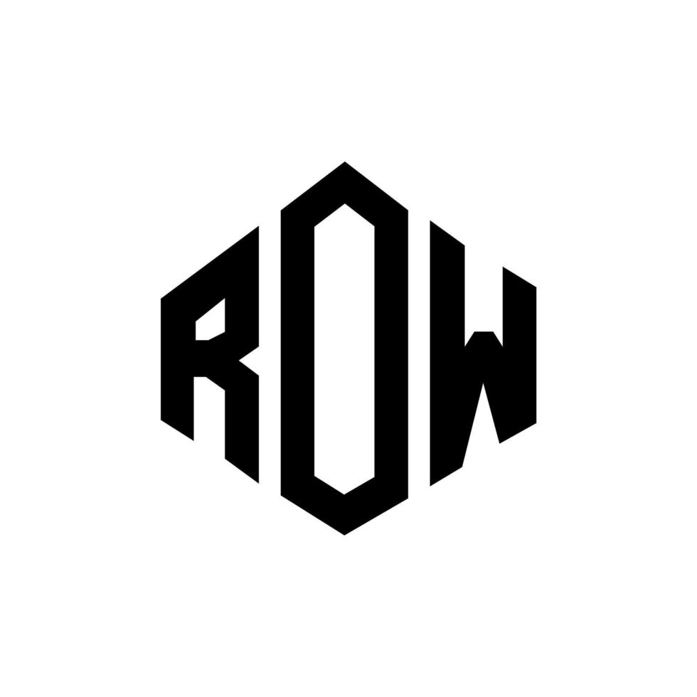 ROW letter logo design with polygon shape. ROW polygon and cube shape ... ROW letter logo design with polygon shape. ROW polygon and cube shape ...