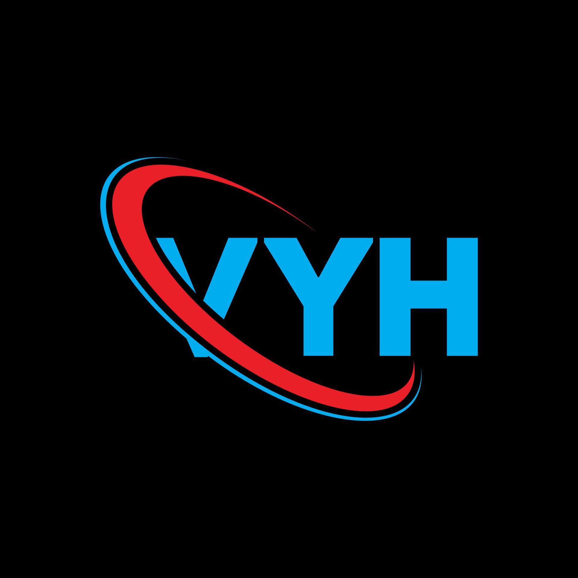 VYH logo. VYH letter. VYH letter logo design. Initials VYH logo linked with circle and uppercase ...