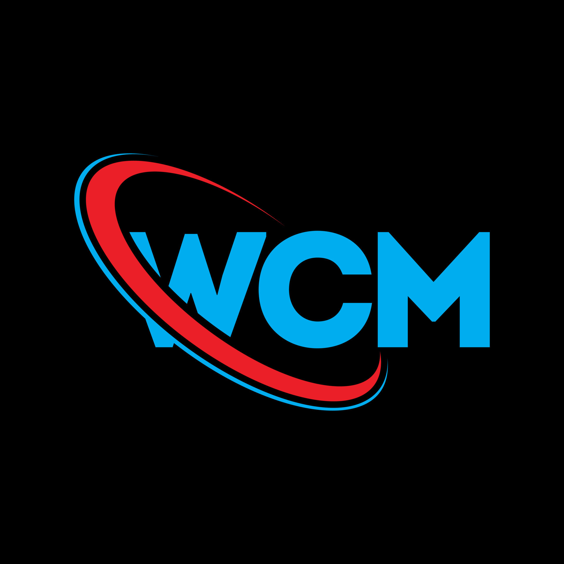 logotipo de Wcm. carta wcm. diseño del logotipo de la letra wcm. logotipo de iniciales wcm ...