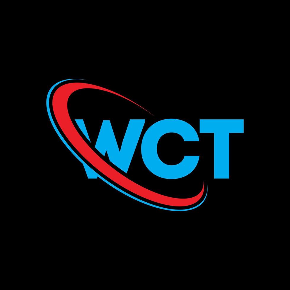 logotipo de wct. carta wct. diseño del logotipo de la letra wct. logotipo de iniciales wct ...