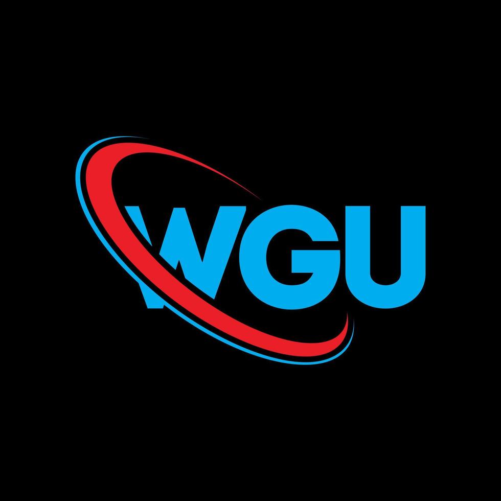 Logotipo De La Wgu Carta Wgu Diseño Del Logotipo De La Letra Wgu Logotipo De Iniciales Wgu