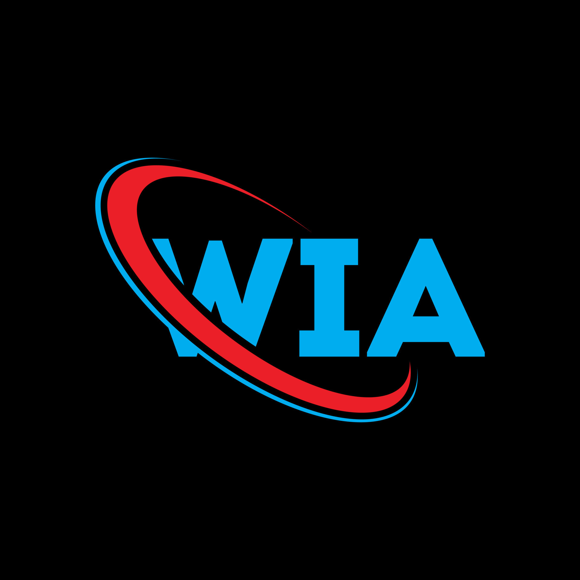 logotipo de wía. wía carta. diseño del logotipo de la letra wia. iniciales con el logotipo de ...