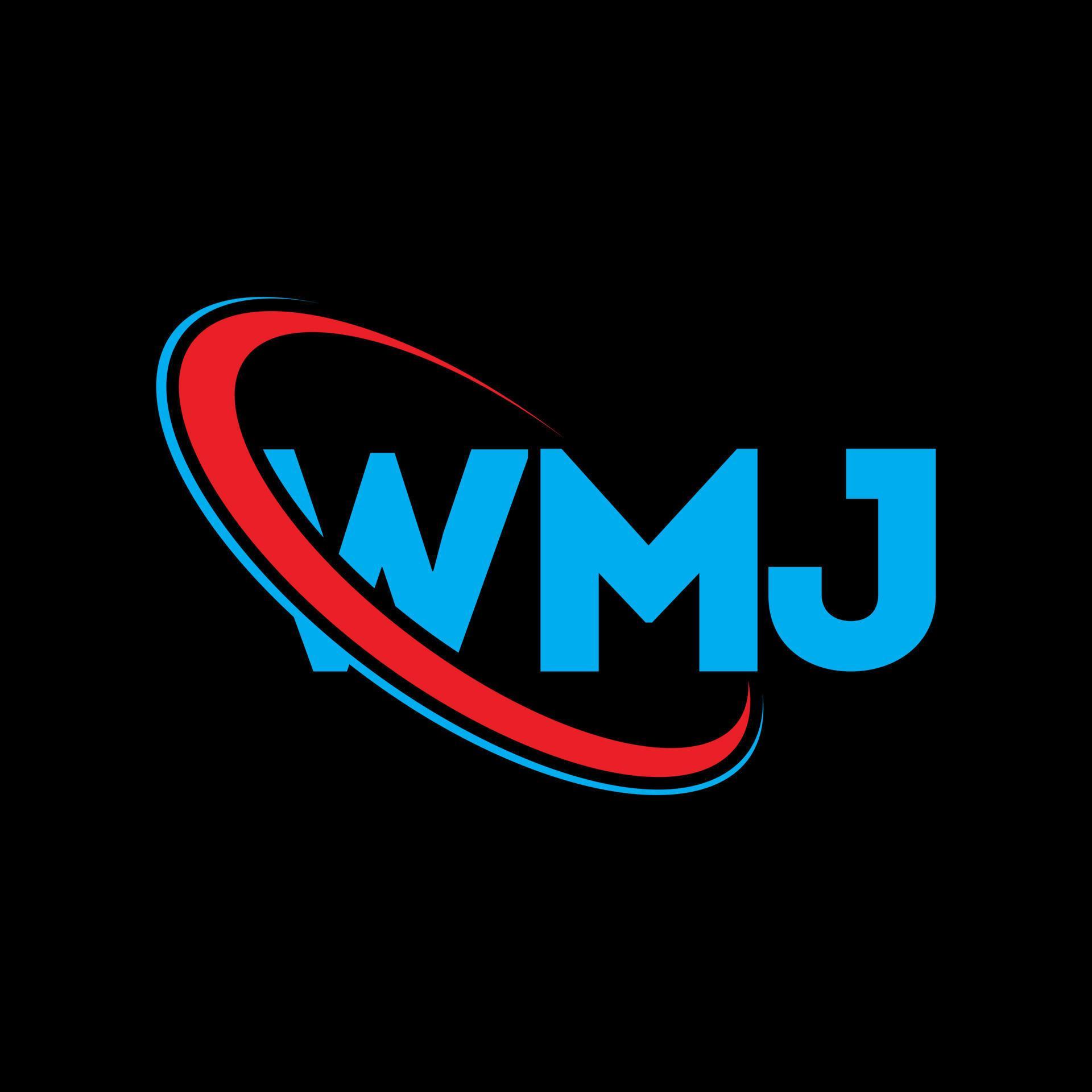 logotipo de wmj. letra wmj. diseño del logotipo de la letra wmj. logotipo de iniciales wmj ...